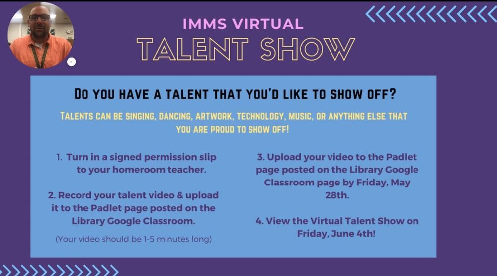 IMMS Virtual Talent Show | Shamong Township School District